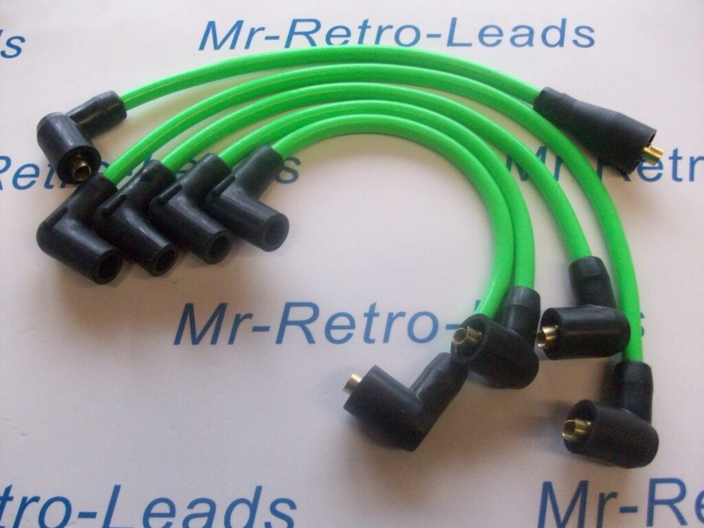Lime Green 8mm Performance Ignition Lead Classic Mini Cooper S Sprite ...